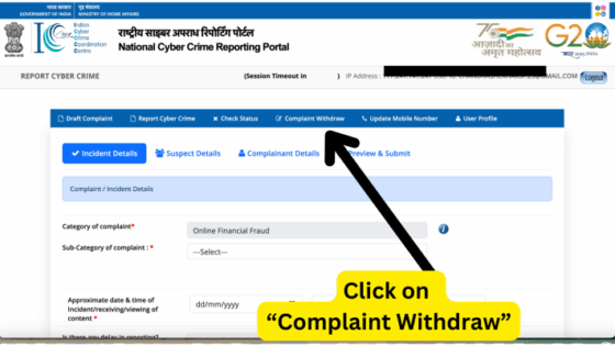 Cyber Crime Complaint Withdrawal | Online, Letter, Status